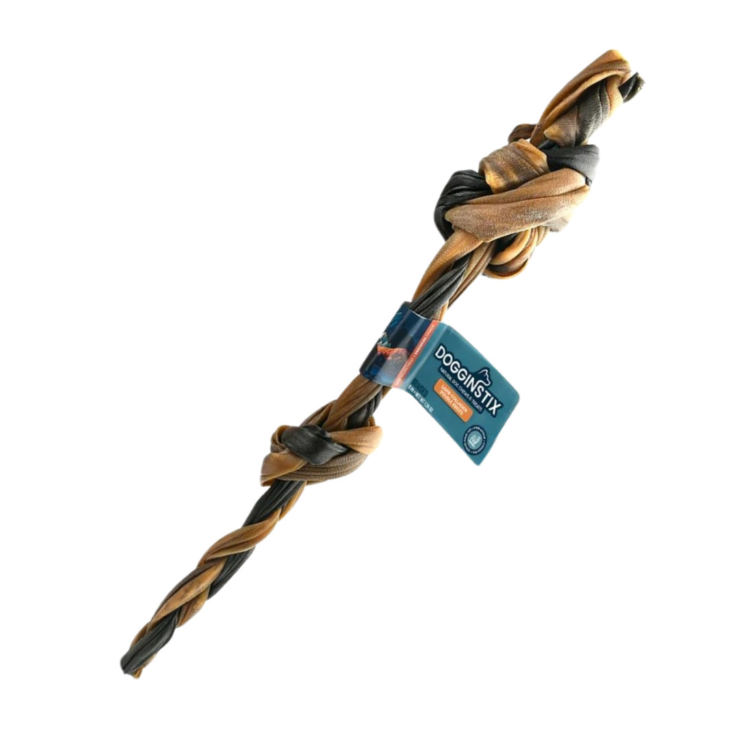Dogginstix Braided Double Knot Lamb Collagen Stick – Boou Bakery + Pet Shop