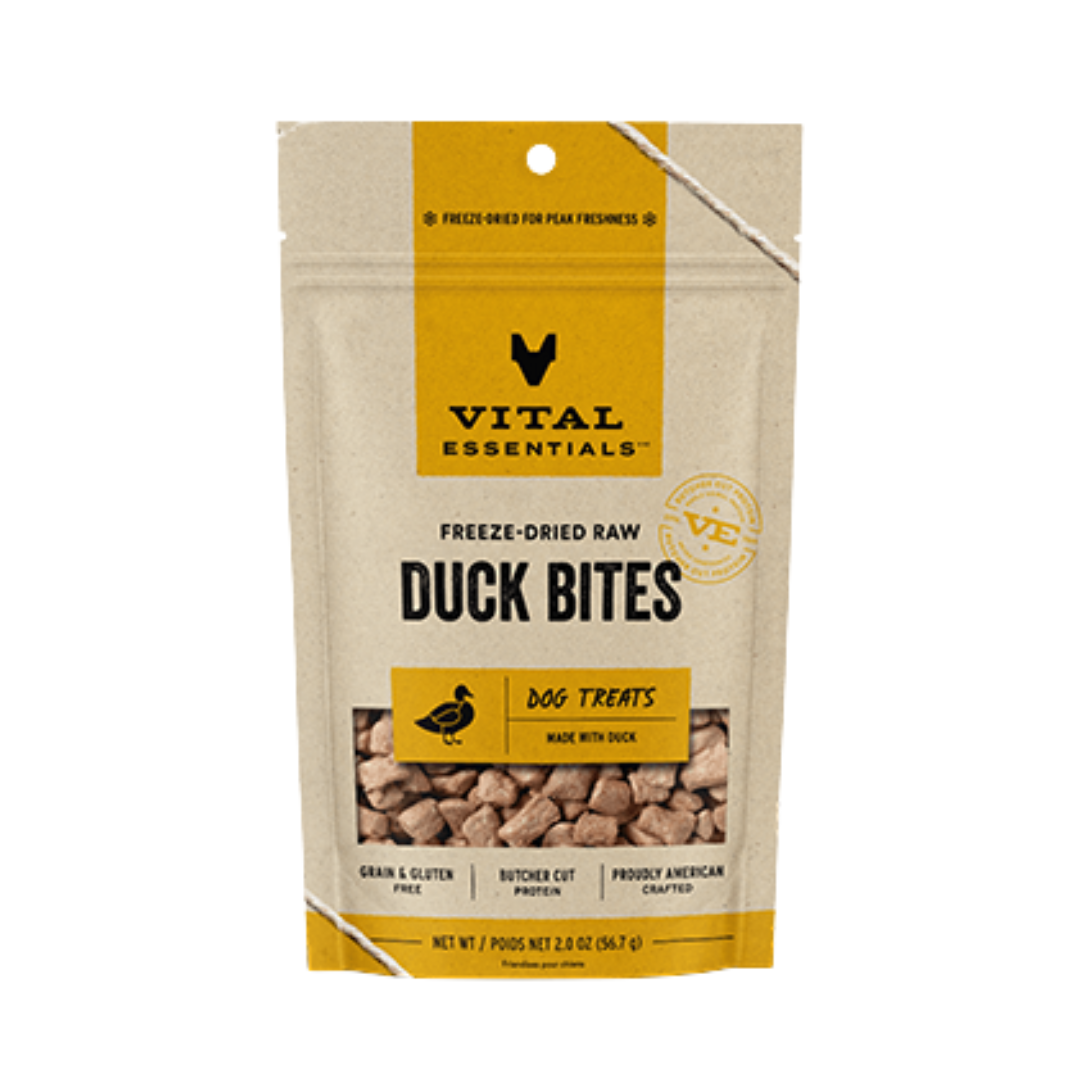 Vital Essentials Freeze Dried Duck Bites – Boou Bakery + Pet Shop