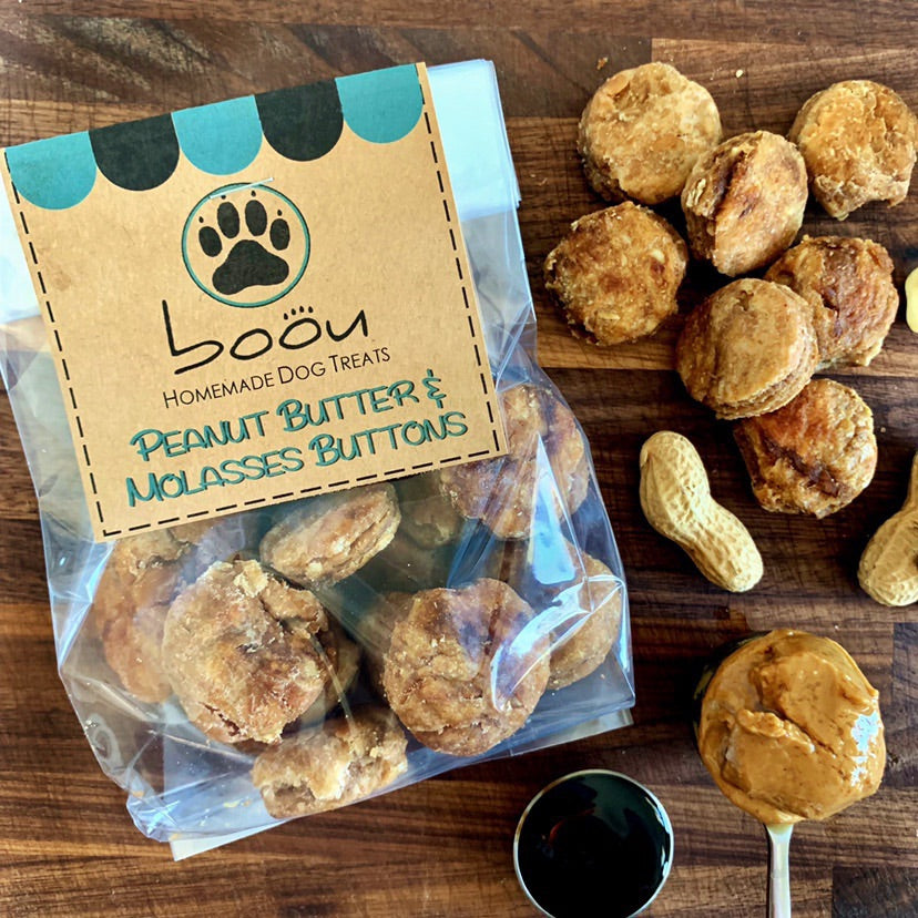 Peanut Butter & Molasses Buttons – Boou Bakery